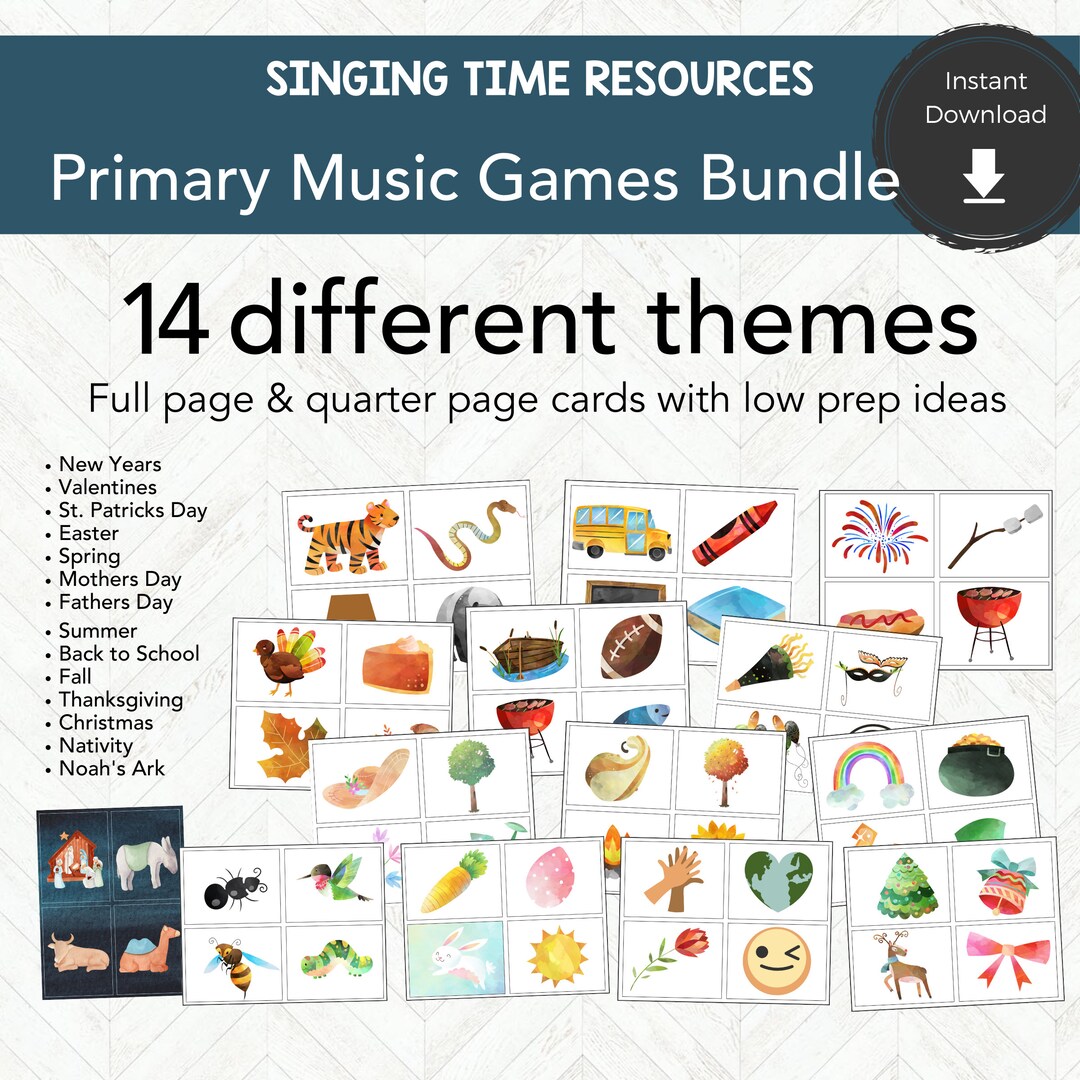 BUNDLE Singing Time Activity, LDS Primary Chorister, LDS Primary Music ...