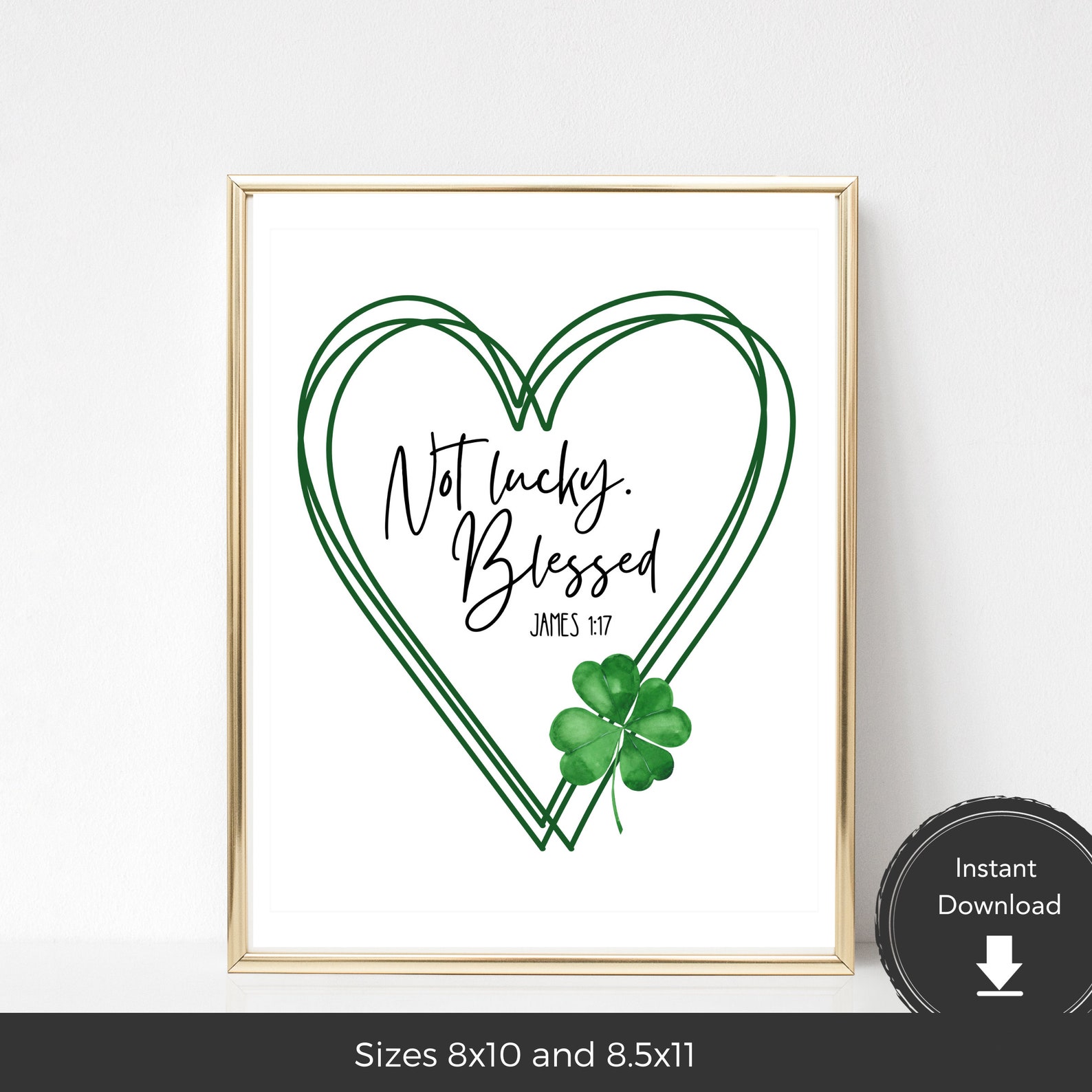 St Patricks Day Wall Art Printable Decor, Saint Patricks Day Printable ...