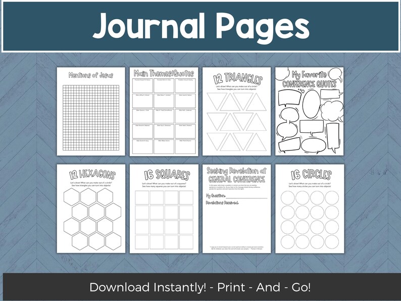 LDS Printable General Conference for Youth Teens and Adults, General ...