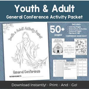 LDS Printable General Conference for Youth Teens and Adults, General ...