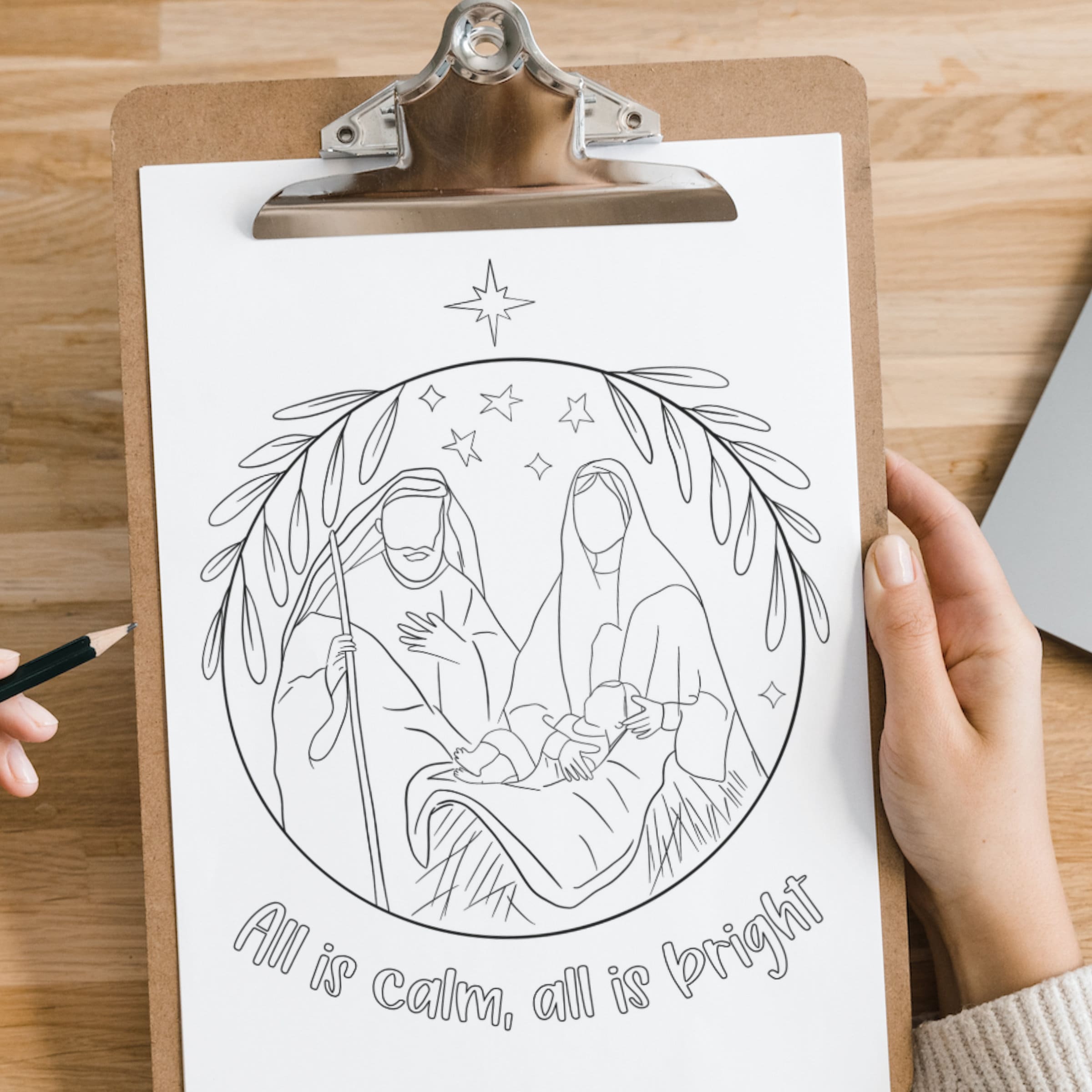 Printable Christmas Coloring Pages, Bible Story Nativity Coloring Pages ...