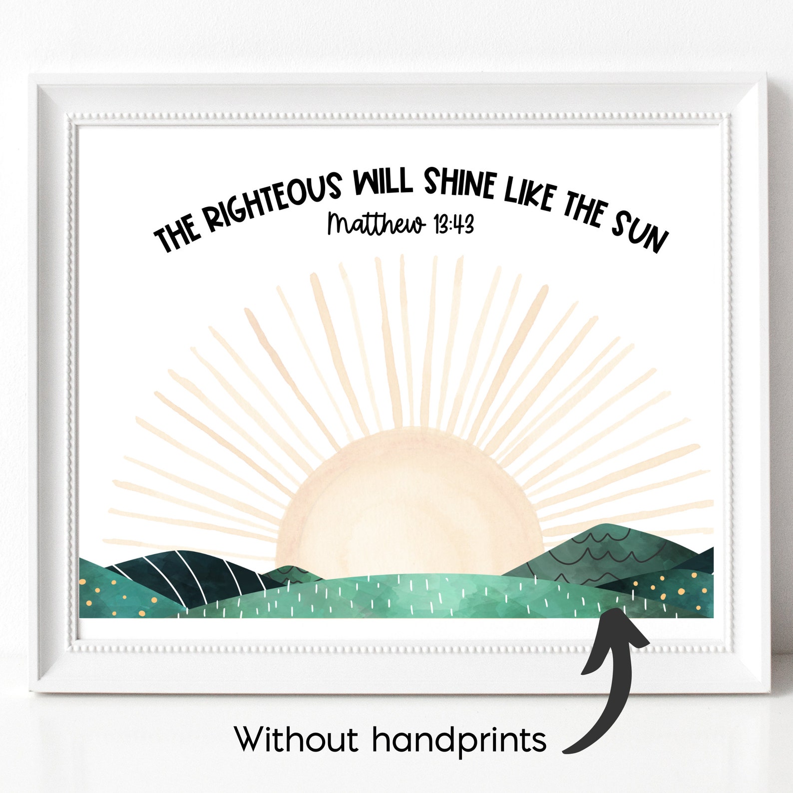 Sun Children's Bible Handprint Craft, Scripture Handprint Art ...