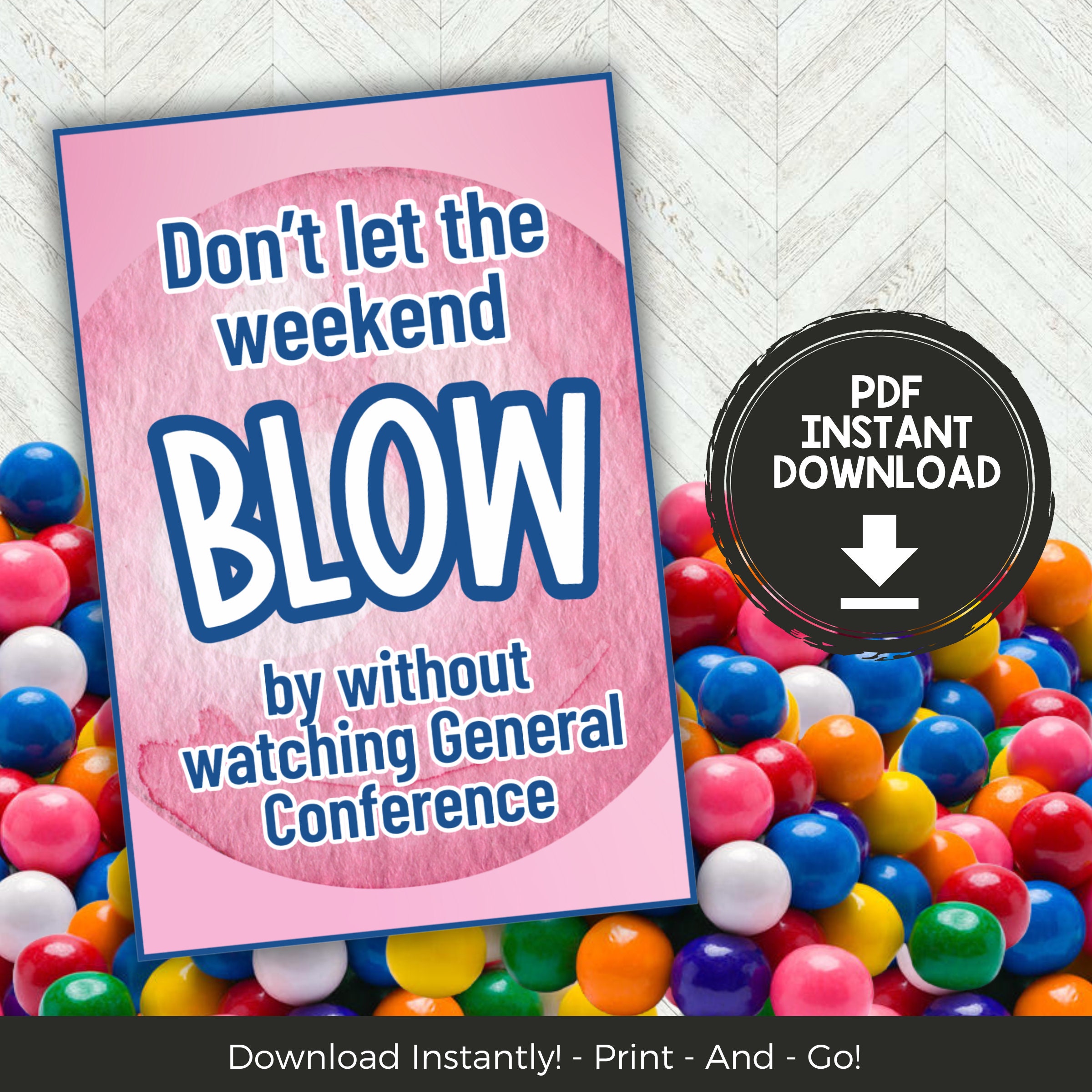 LDS Printable General Conference Treat Tag, Primary General Conference ...