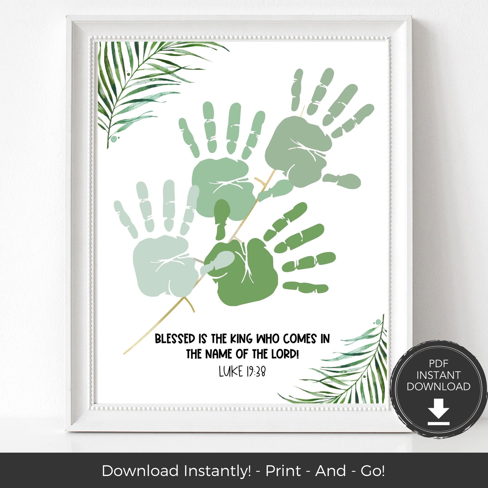 Easter Handprint Craft for Kid, Bible Verse Christian Printable ...
