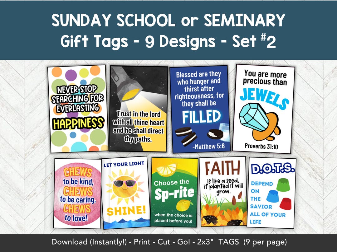 Christian Gift Tag for Treat or Small Gift, Bible Verse Printable Gift ...