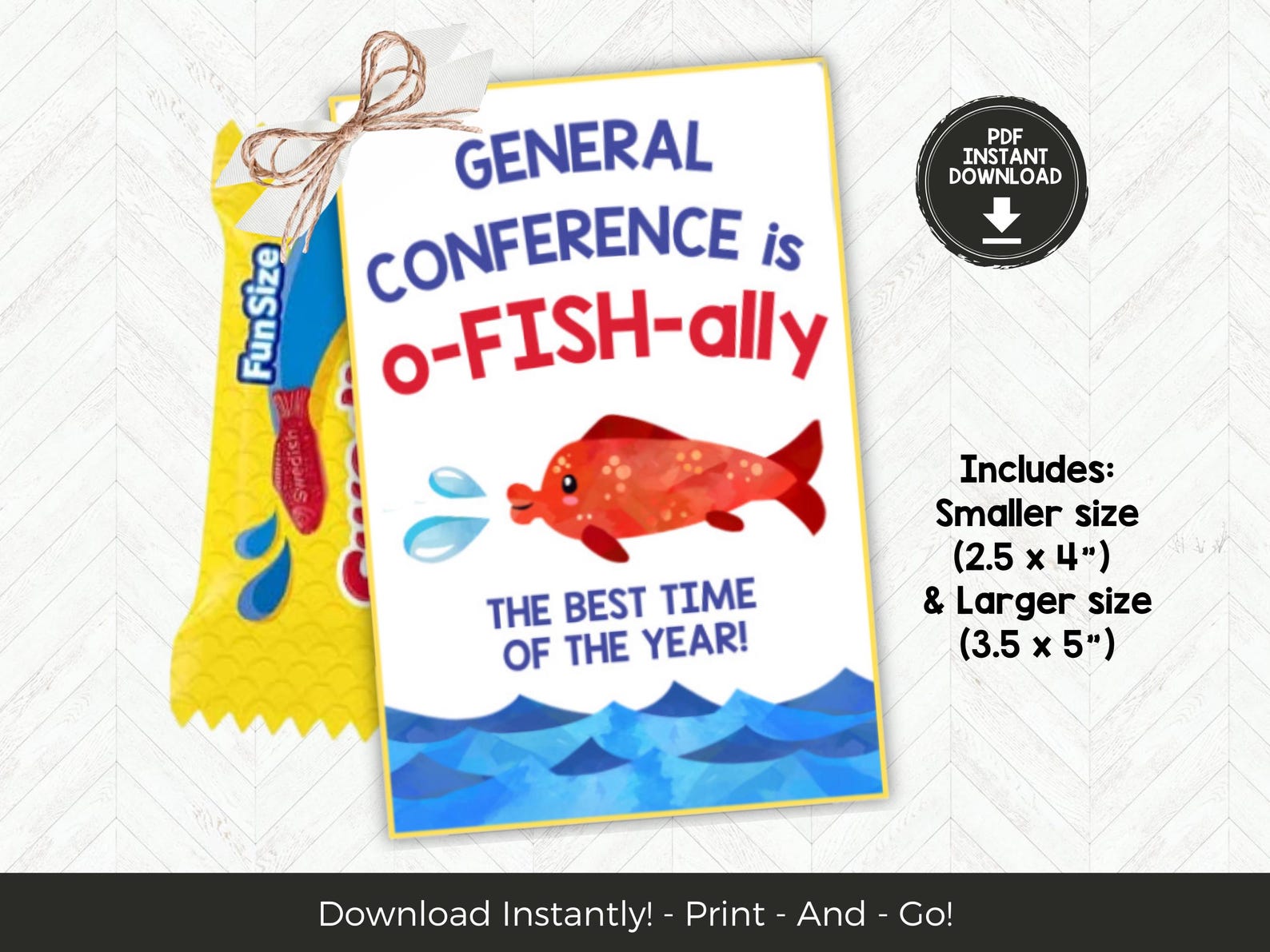 General Conference Treat Printable for LDS Young Women or Men, LDS ...