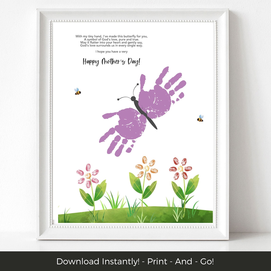 Mothers Day Handprint Craft, Bible Verse Christian Homeschool Prek ...