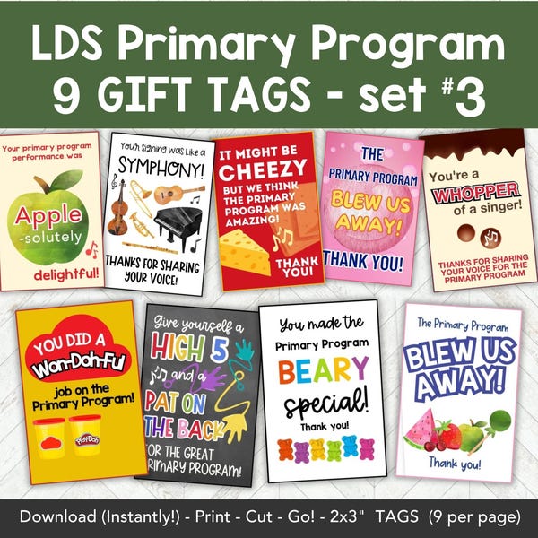 Lds Primary Program - Etsy