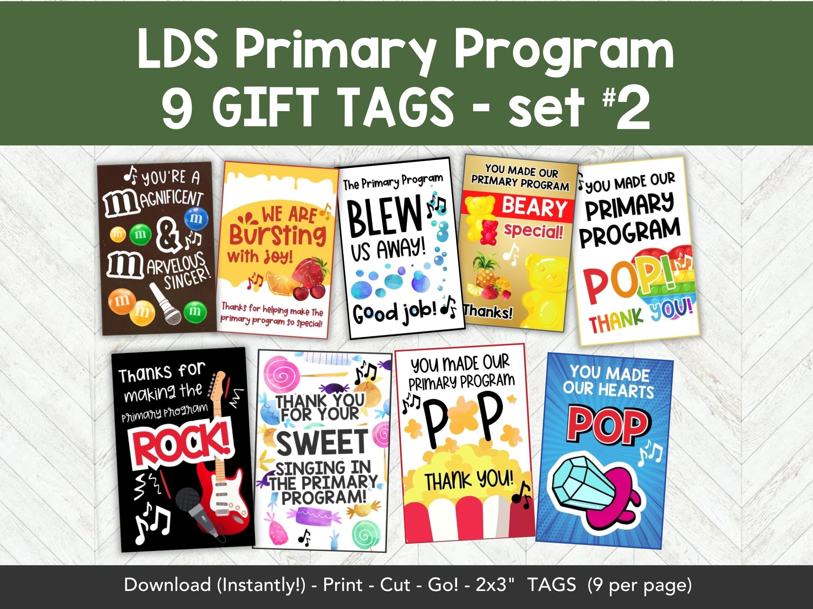 LDS Primary Program Gift Tags Printable for Kids and Teachers ...