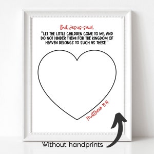 Let the Children Come to Me Children's Bible Handprint Craft, Scripture ...