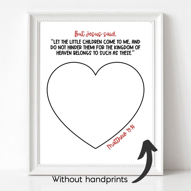 Let the Children Come to Me Children's Bible Handprint Craft, Scripture ...