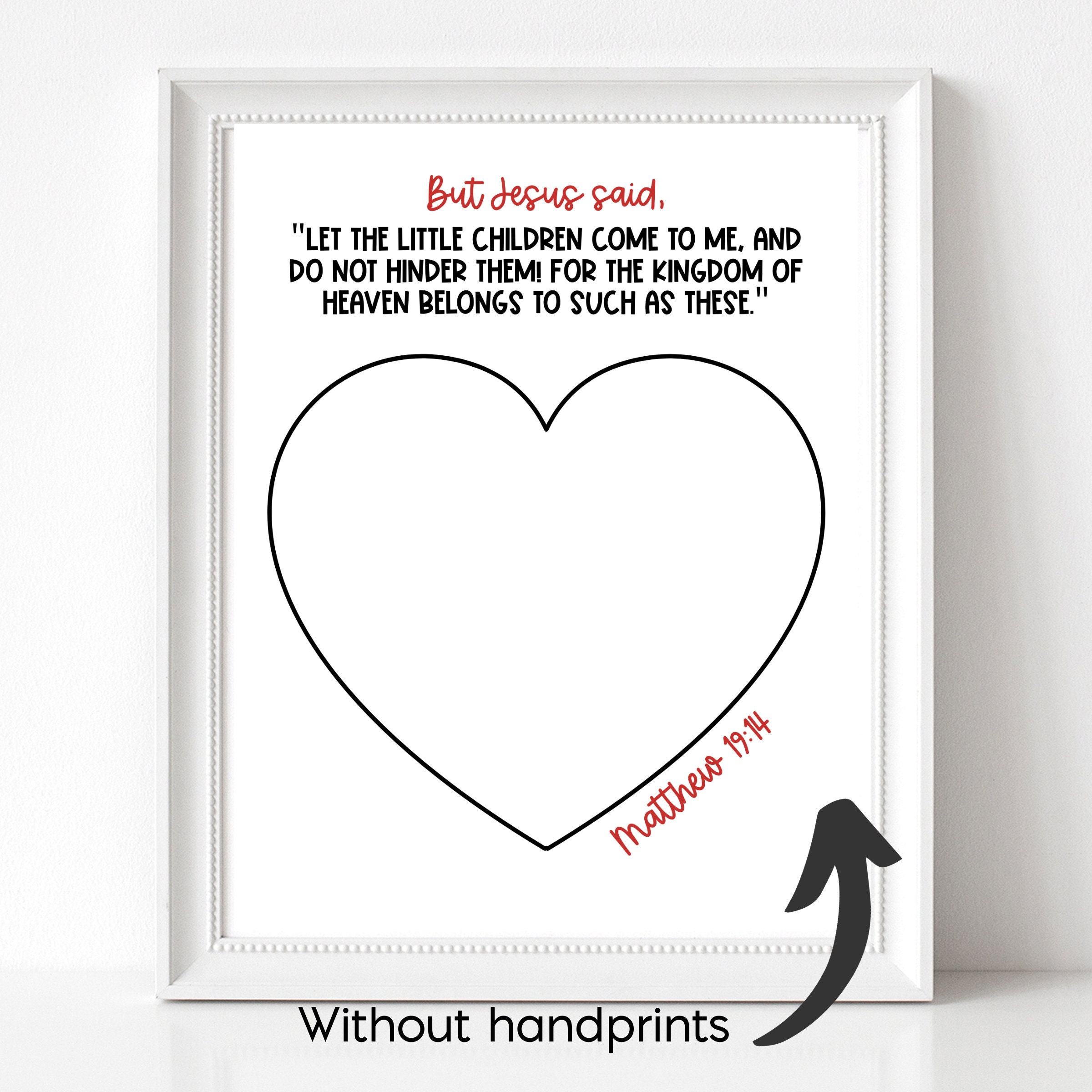 Let the Children Come to Me Children's Bible Handprint Craft, Scripture Handprint Art, Christian ...