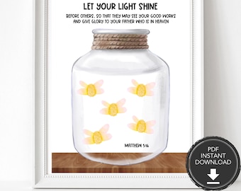 Let Your Light Shine Handprint Template - Etsy UK