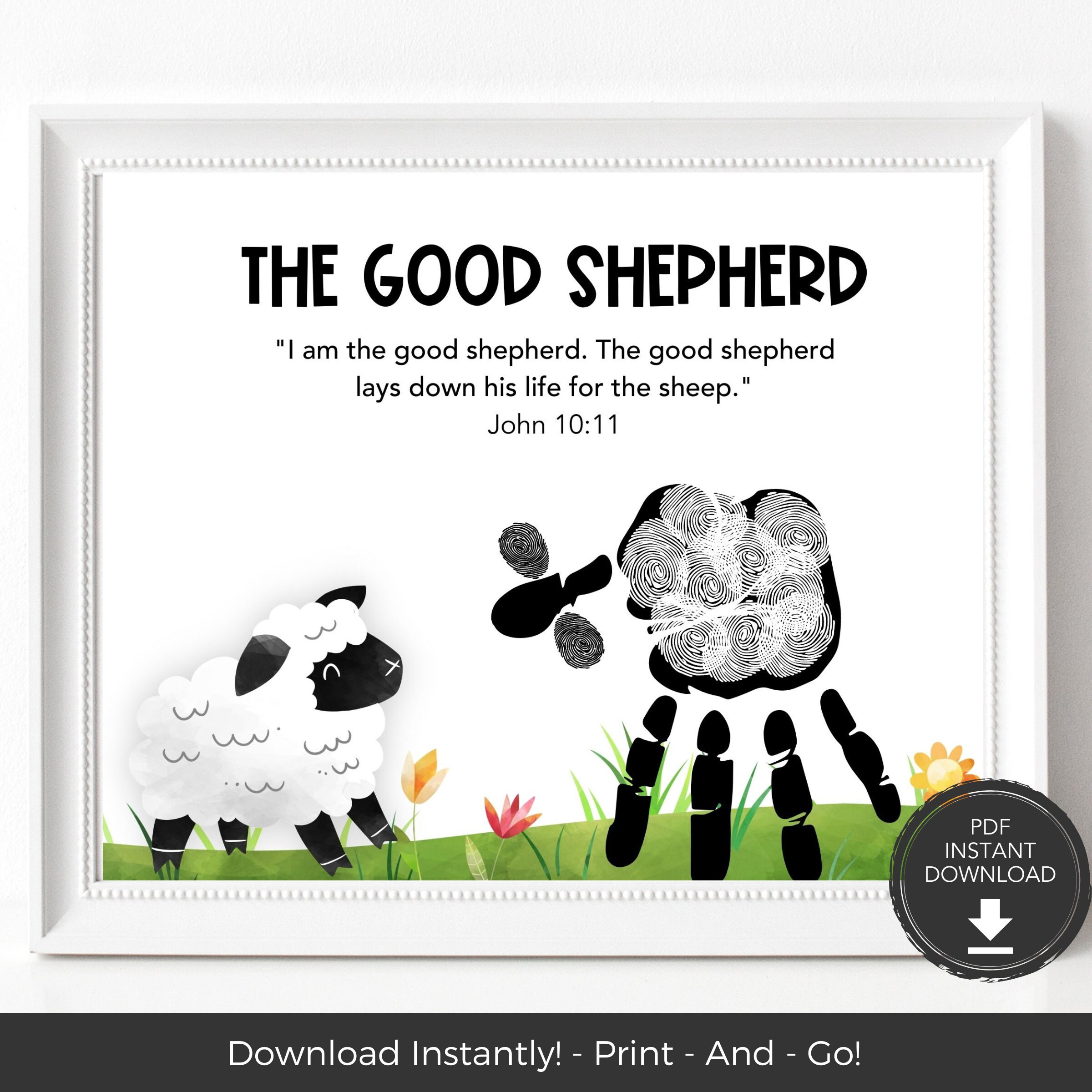 Scripture Craft Printable, Handprint Art for Kids, Easy Bible Crafts ...