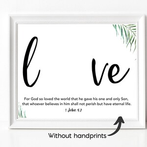 Kids Bible Crafts, Christian Printable Handprint Art for Kids, Easy ...