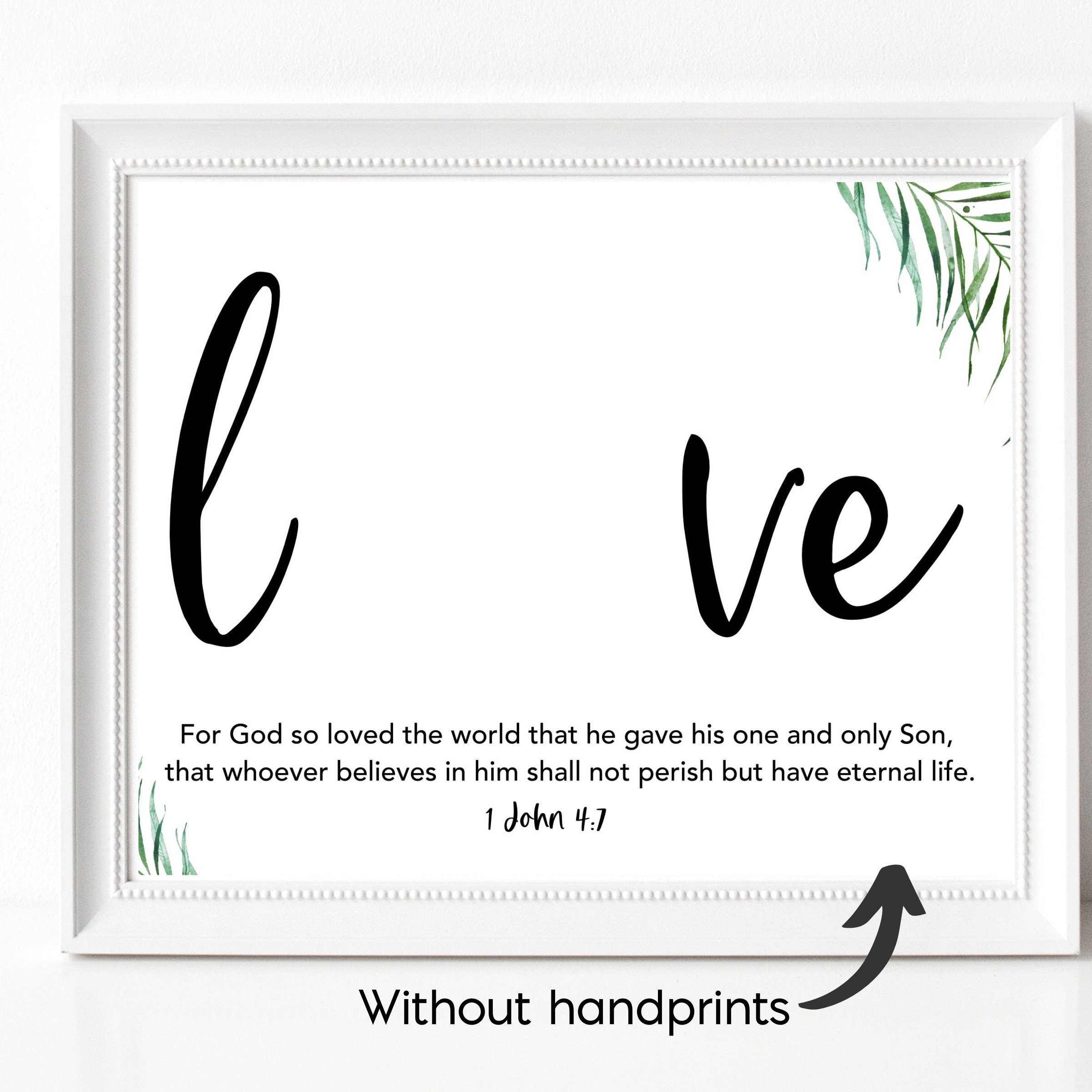 Kids Bible Crafts, Christian Printable Handprint Art for Kids, Easy ...