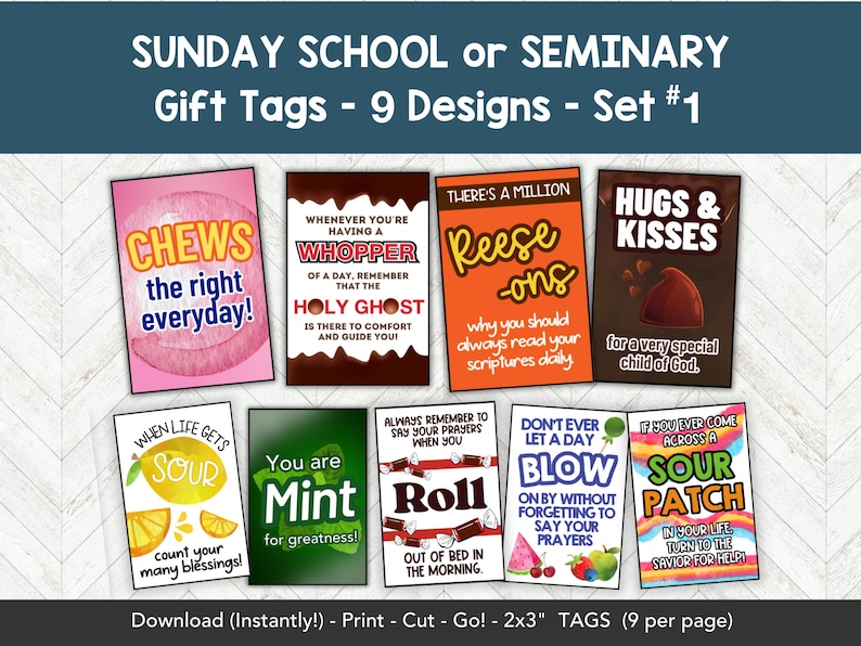 Christian Gift Tag for Treat or Small Gift, Bible Verse Printable Gift ...