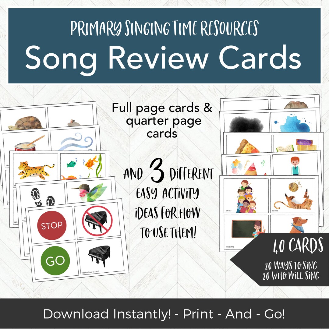 LDS Primary Singing Time LDS Primary Music Time Primary - Etsy