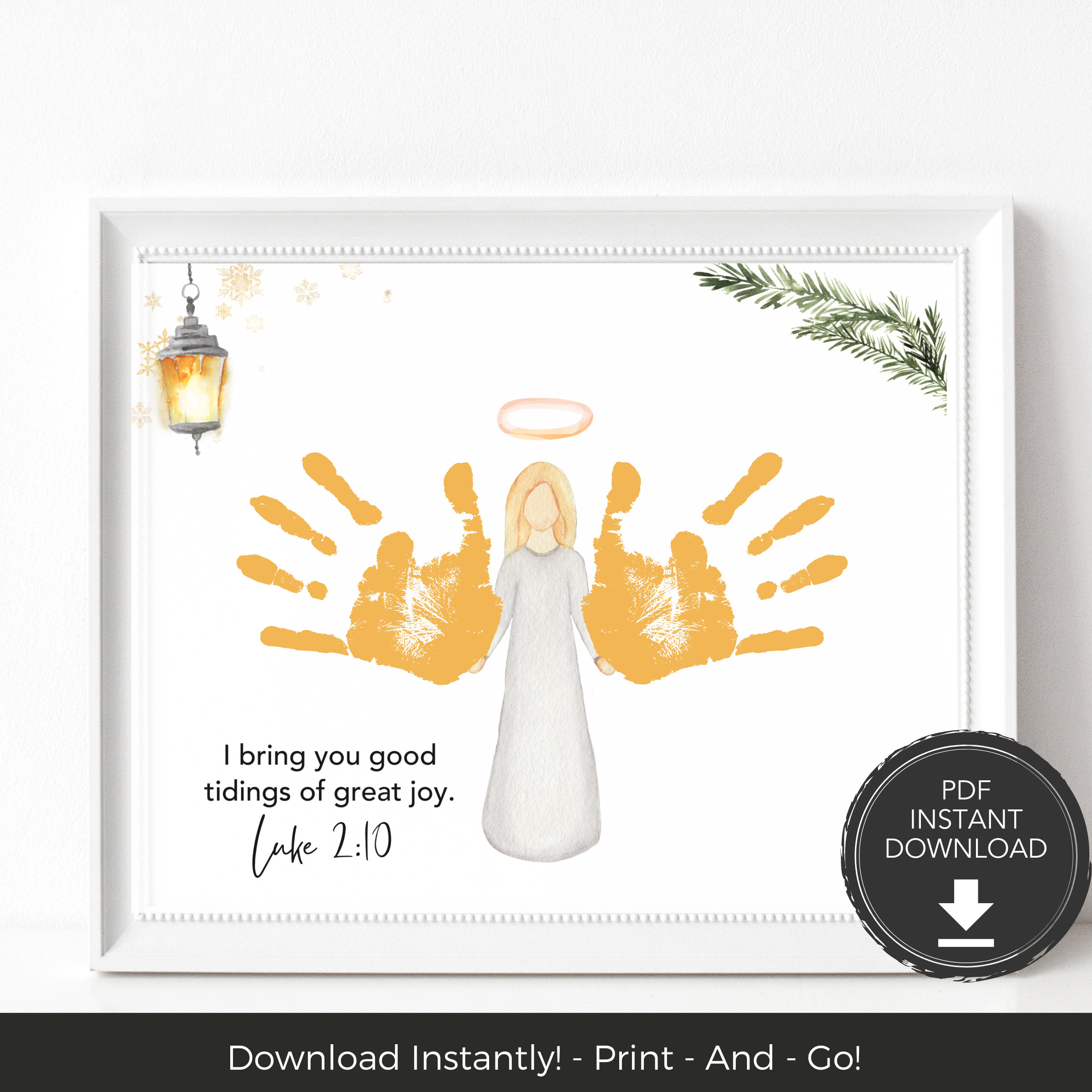 Angel Scripture Handprint Christmas Craft DIY, Baby's First Christmas ...