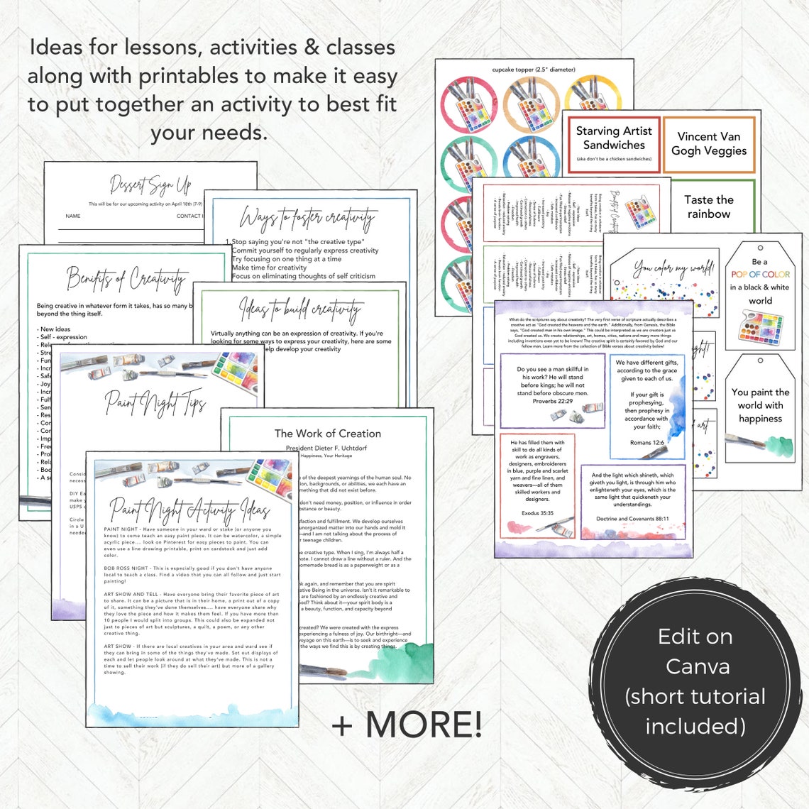 Relief Society Paint Night Activity, RS Activity Invitation Printable ...