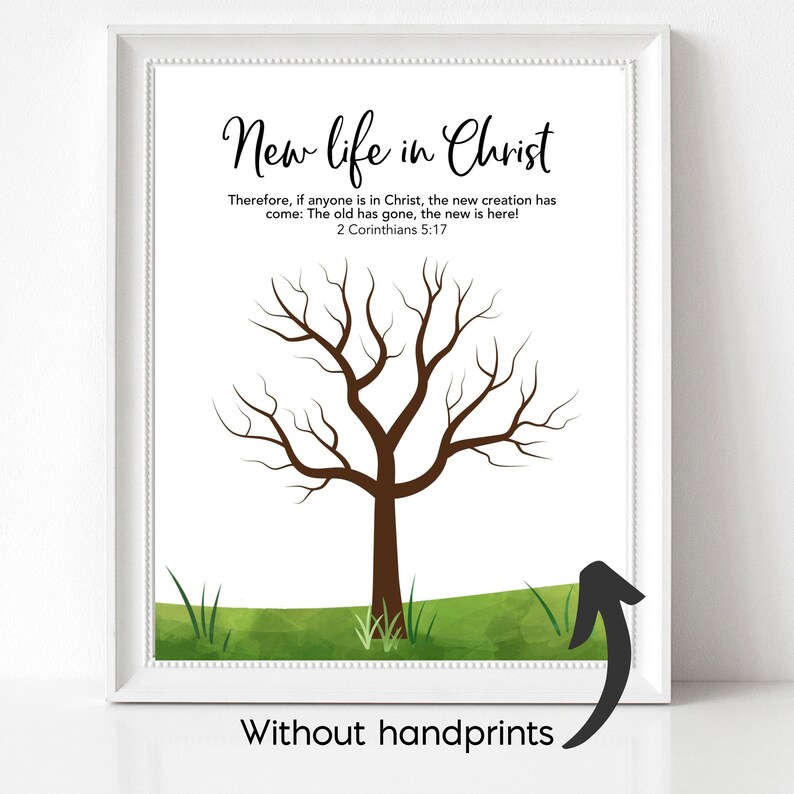 Kids Bible Crafts, Christian Printable Handprint Art for Kids, Easy ...