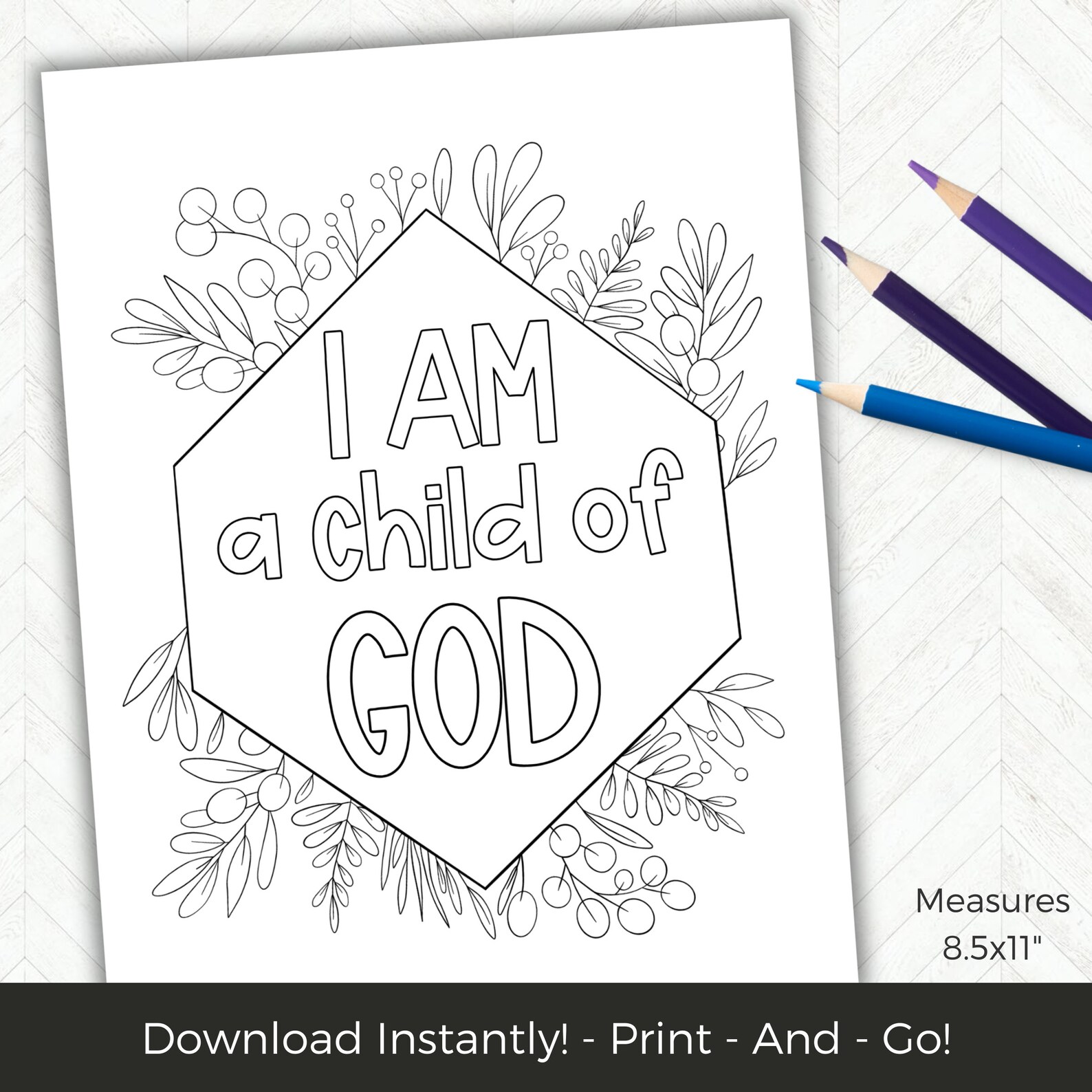 I Am a Child of God LDS Primary Music Coloring Page, LDS General ...