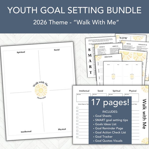 Yw Goals Setting - Etsy
