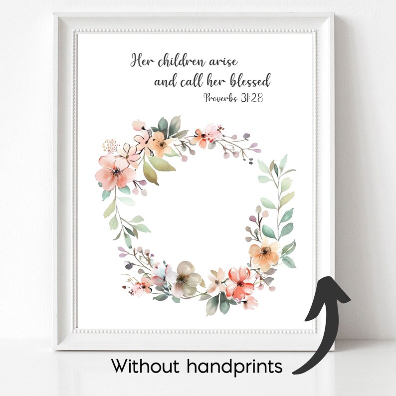 Mothers Day Handprint Craft, Bible Verse Christian Homeschool Prek ...