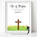 Easter He is Risen Kids Bible Activities, Easter Handprint Art for Kids ...