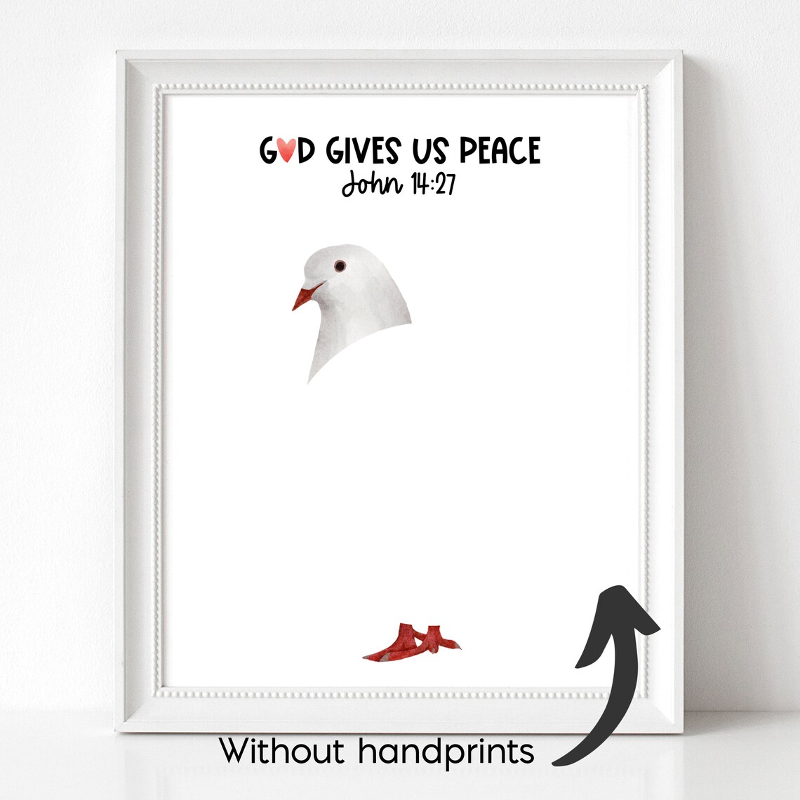 Noah's Ark Dove Children's Bible Handprint Craft, Scripture Handprint ...