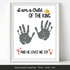 Following Jesus Children's Bible Handprint Craft, Scripture Handprint ...