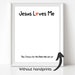 Jesus Loves Me Printable Christian Handprint Art, Handprint Craft ...