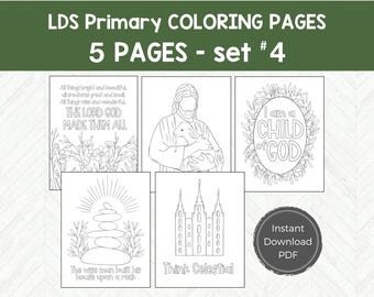 LDS Printable Primary Coloring Pages, Easy Activity Days Idea, I Am a ...