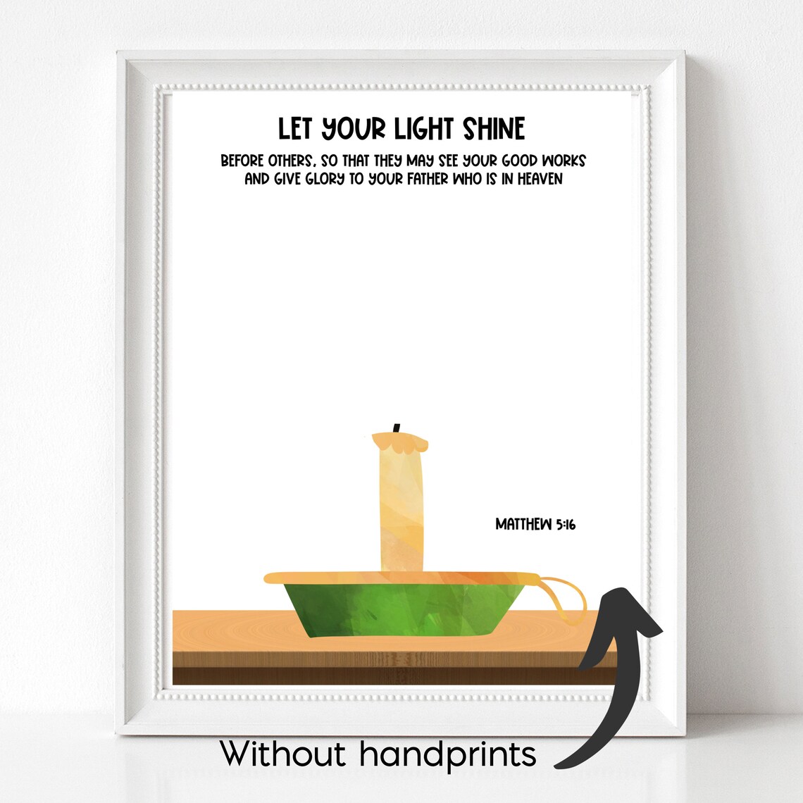 Let Your Light Shine Children's Bible Handprint Craft, Scripture ...