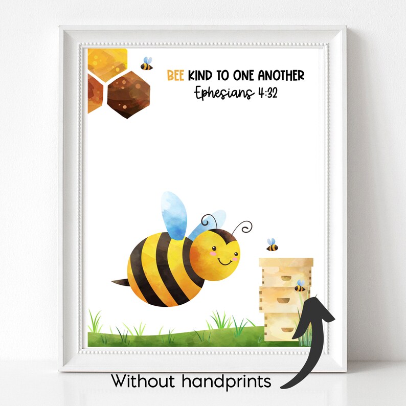 Be Kind to One Another Childrens Bible Verse Handprint Craft, Christian ...