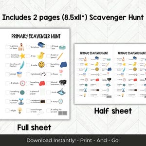 Church Scavenger Hunt, LDS Primary Activity, Easy LDS Printable Game ...