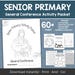 Printable LDS General Conference Primary Packet , Senior Primary ...