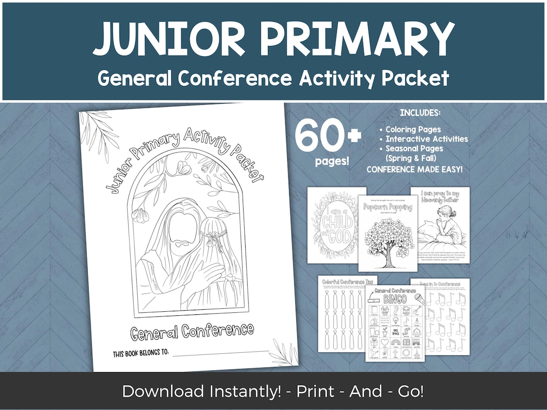 Primary General Conference Packet 2025, LDS General Conference ...