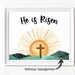 He is Risen Easter Children's Bible Handprint Craft, Scripture ...