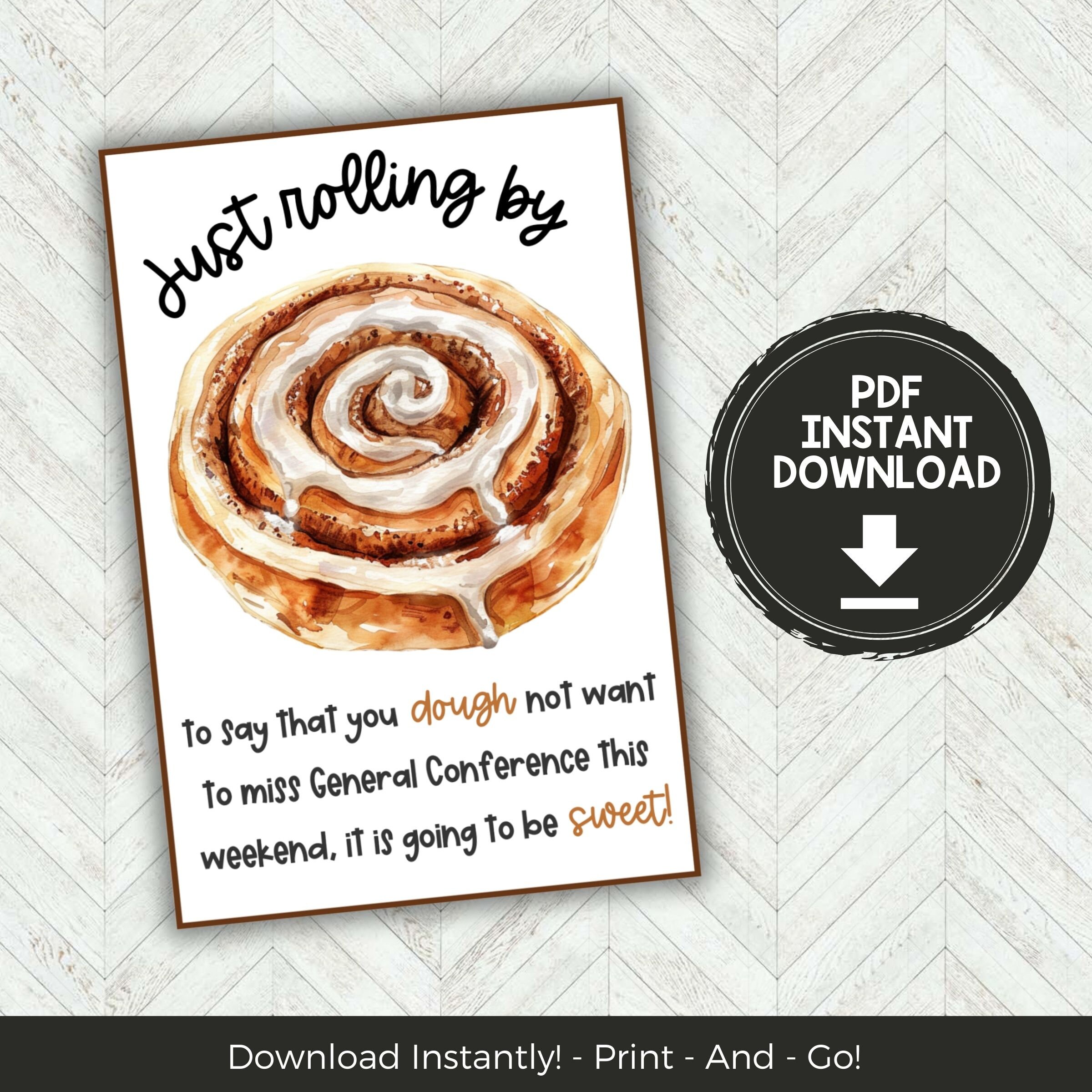 LDS Printable General Conference Treat Tag, Primary General Conference ...
