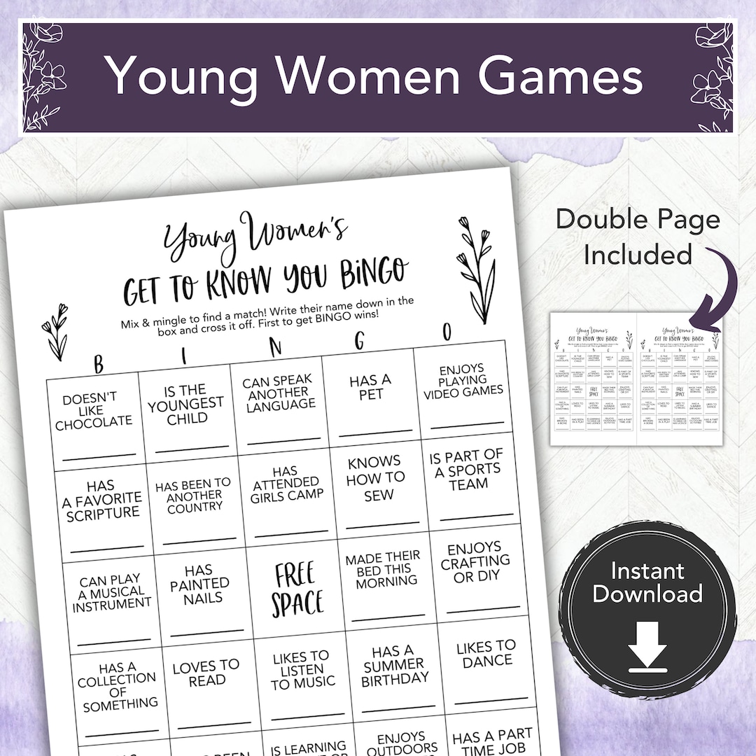 LDS Young Women Activity, Easy LDS Printable Game Idea, Church of Jesus ...