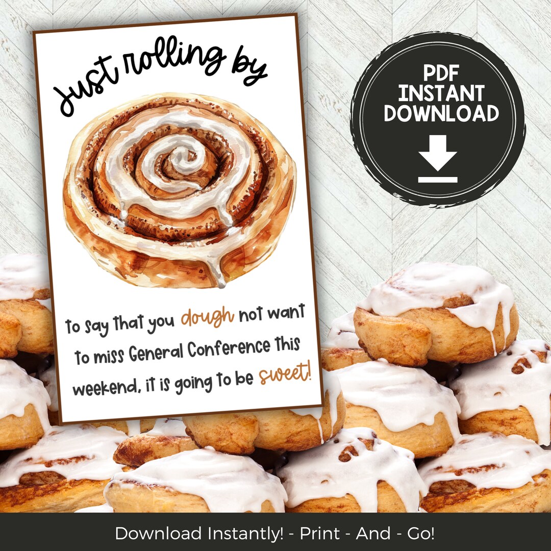LDS Printable General Conference Treat Tag, Primary General Conference ...