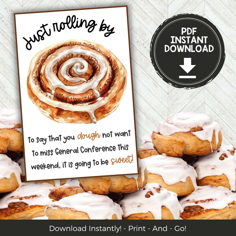 LDS Printable General Conference Treat Tag, Primary General Conference ...