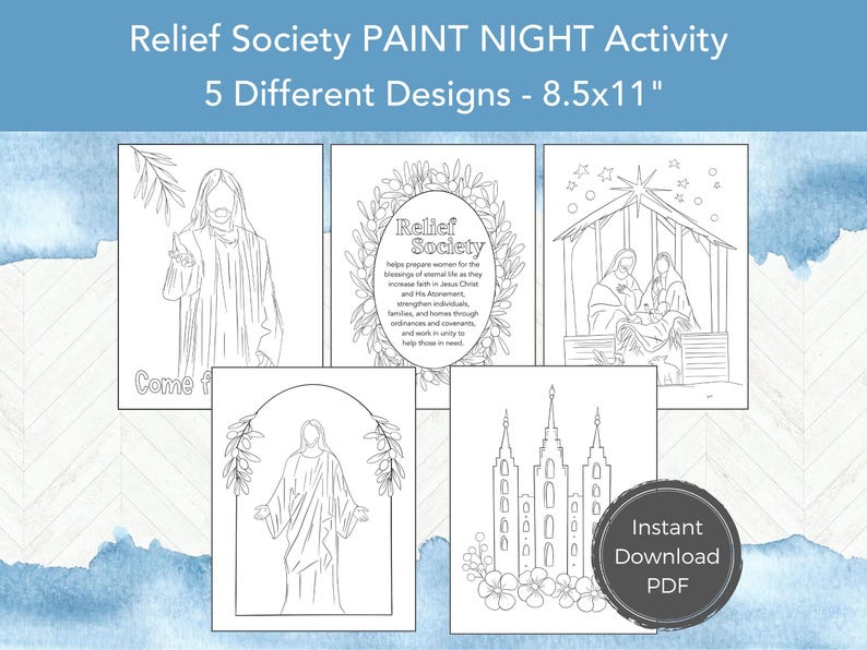 Relief Society Activity, Watercolor Paint Night, Young Women Activity ...