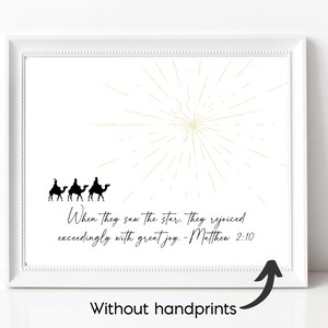 Wise Men Christmas Handprint Art, Bible Verse Activity, Sunday School ...