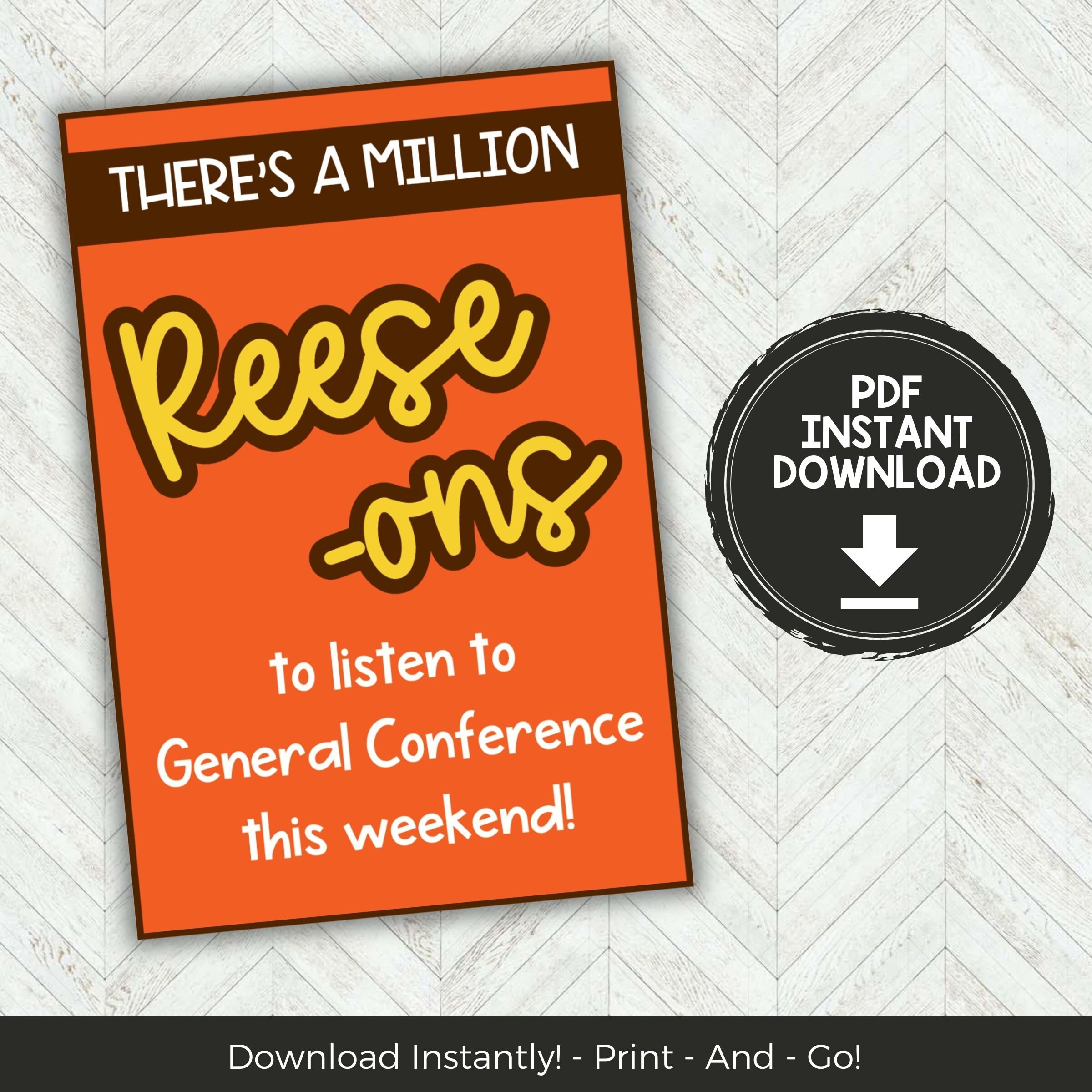 LDS Printable General Conference Treat Tag, Primary General Conference ...