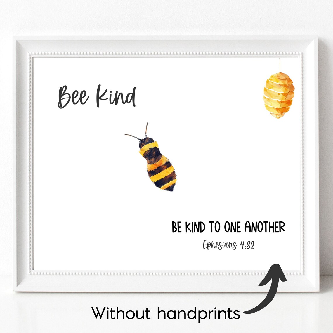 BEE Kind Printable Bible Verse Handprint Art, Handprint Craft ...