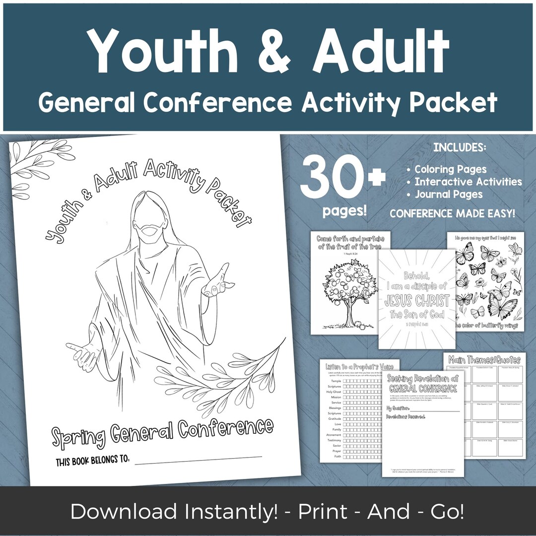 LDS Printable General Conference for Youth Teens and Adults, General ...