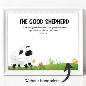 Scripture Craft Printable, Handprint Art for Kids, Easy Bible Crafts ...