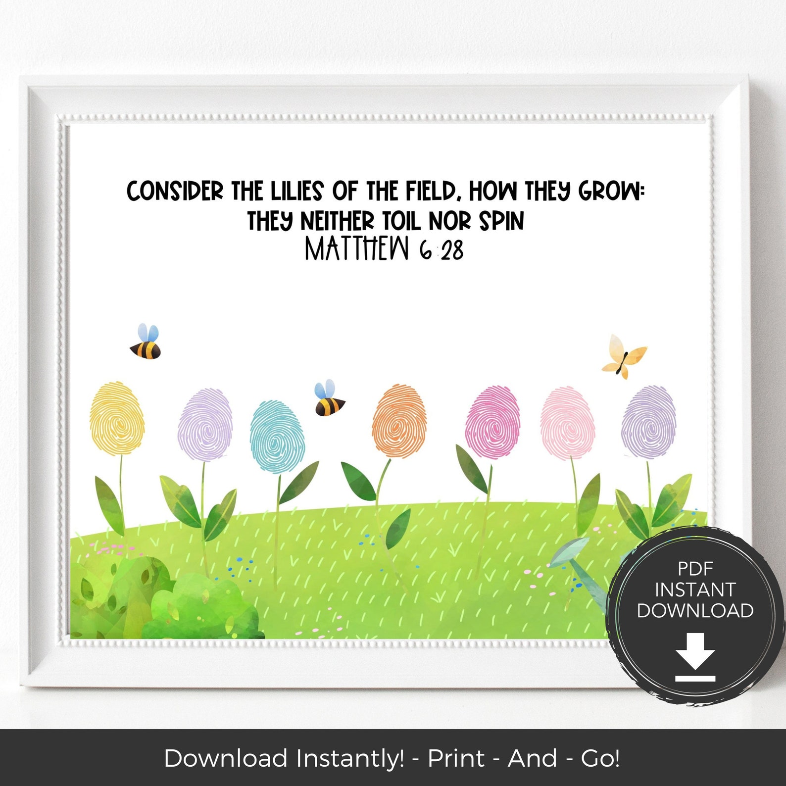 Scripture Craft Printable, Handprint Art for Kids, Easy Bible Crafts ...